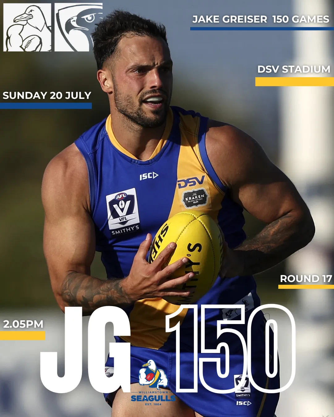 Senior Seagull approaches 150 game milestone - Williamstown Football Club