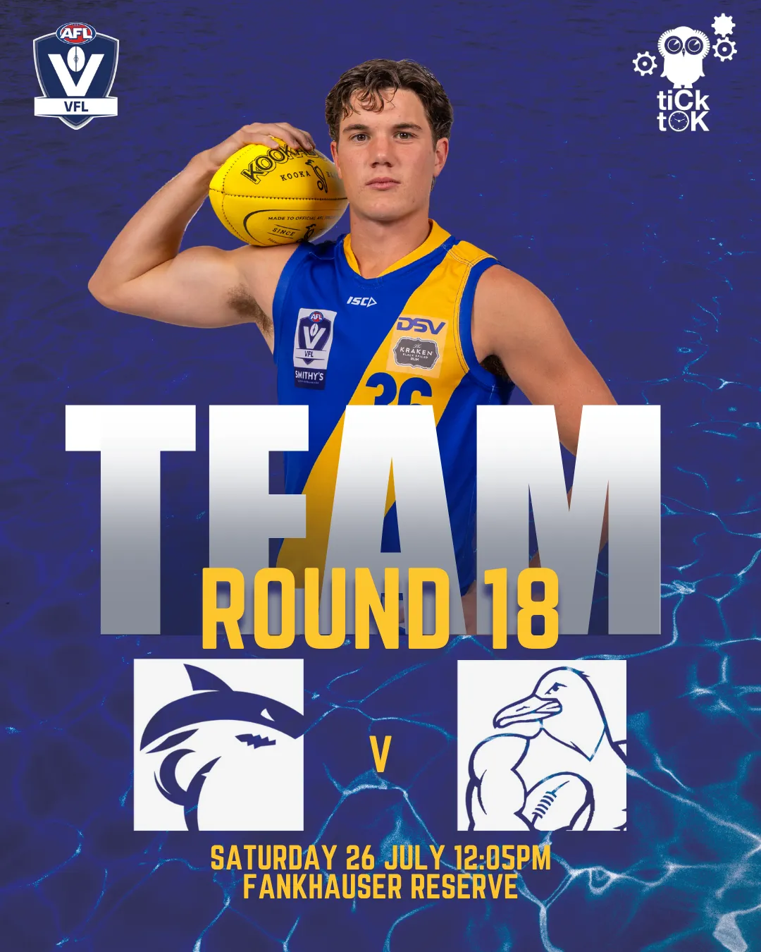 VFL Team Selection: Three changes, one VFL debut - Williamstown ...