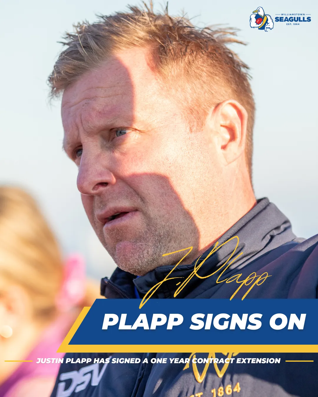Justin Plapp re-signs - Williamstown Football Club