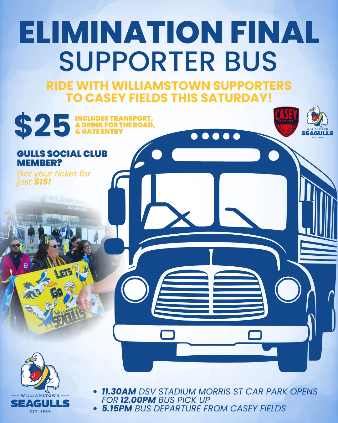 VFL Elimination Final WFC Supporter Bus - Williamstown Football Club