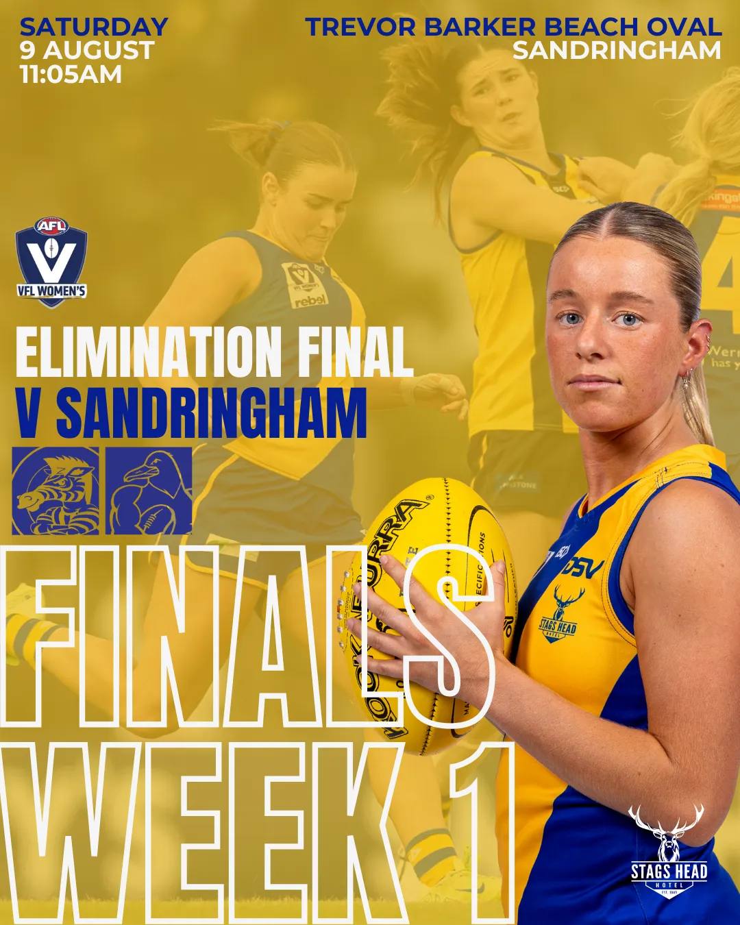 2025 rebel VFLW Finals Series Week One Fixture - Williamstown Football Club