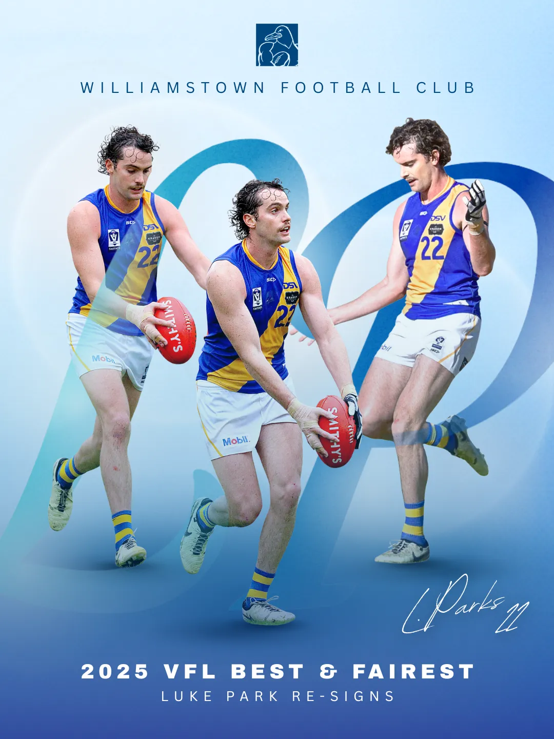 Williamstown re-signs two-time Best and Fairest Luke Parks ...